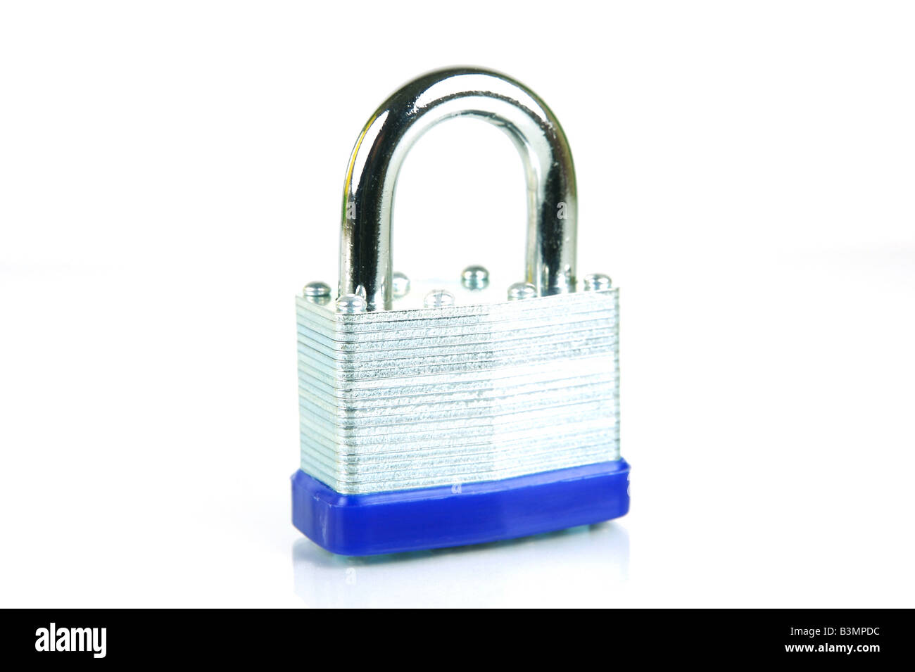 A padlock isolated against a white background Stock Photo - Alamy