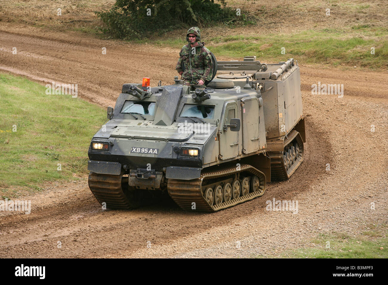 Viking armoured vehicle in action Stock Photo - Alamy