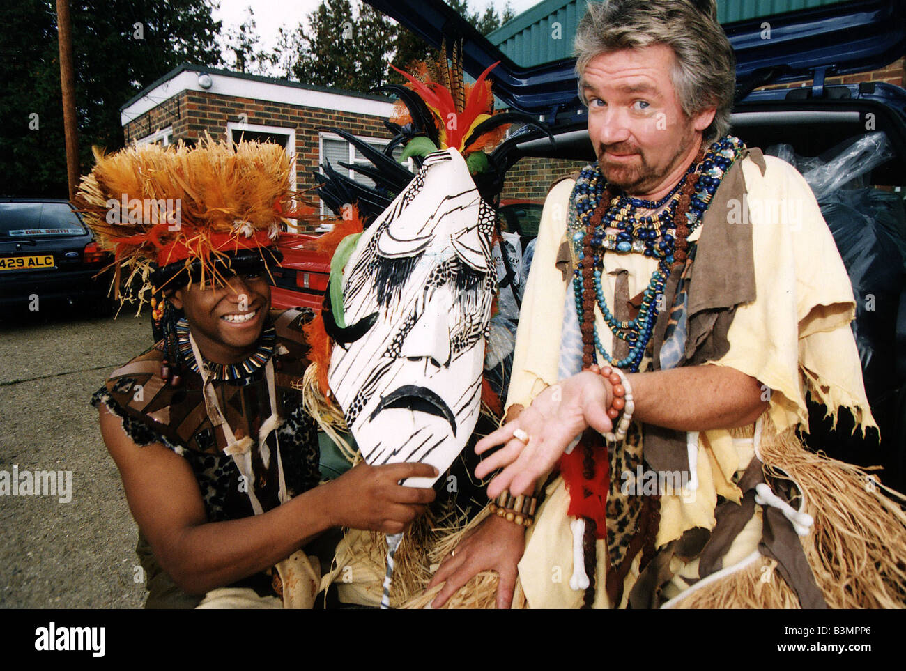 Noel Edmonds TV Presenter with Simon London Stock Photo - Alamy