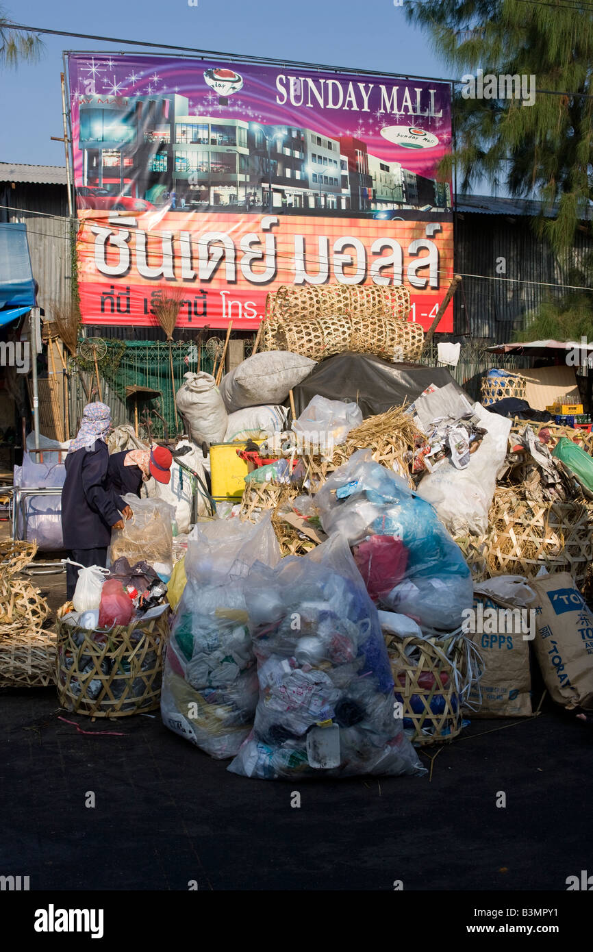 Piles of Refuse at Chatuchak Weekend Market Bangkok Thailand Stock ...