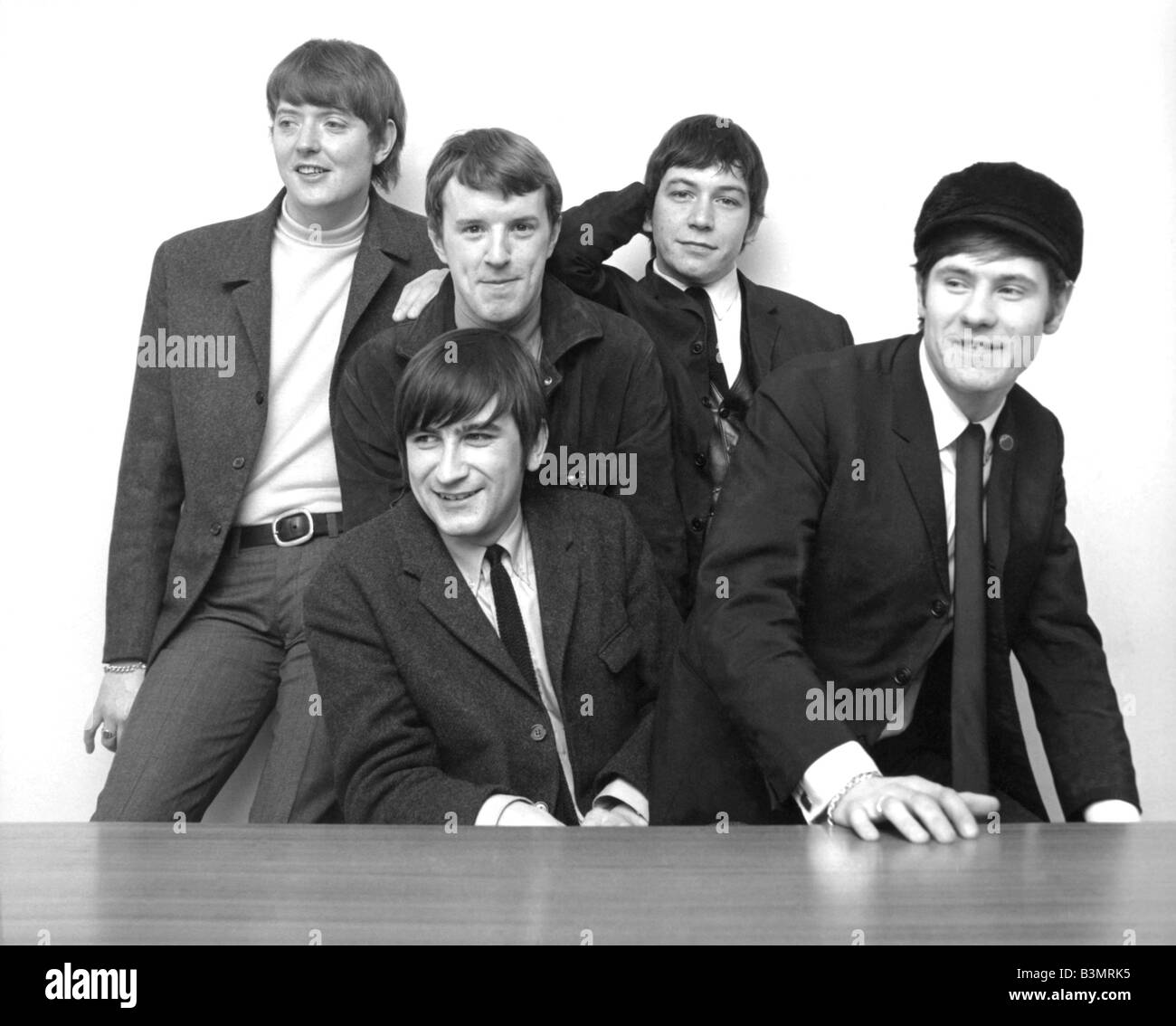 THE ANIMALS UK pop group in February 1966 with Chas Chandler at left ...