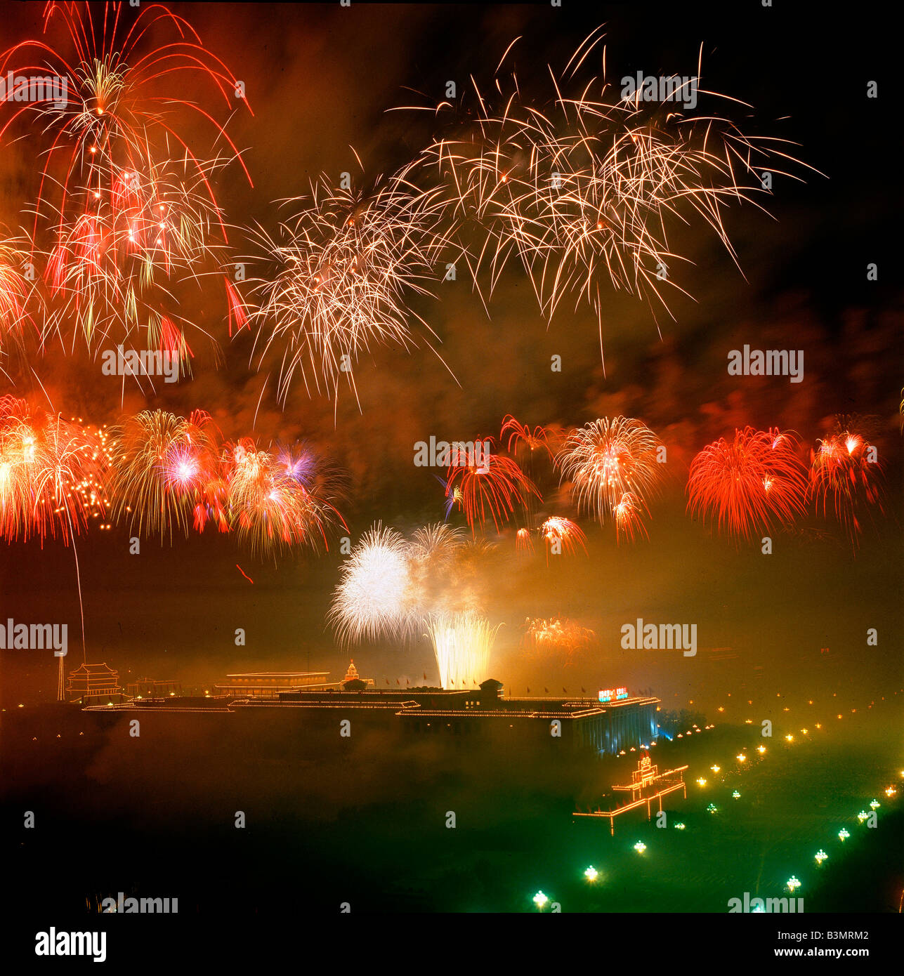 Fireworks In Tian'Anmen Square,Beijing,China Stock Photo - Alamy