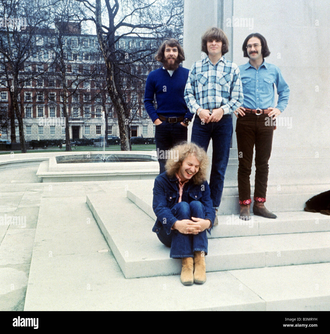 CREEDENCE CLEARWATER REVIVAL US pop group in Grosvenor Square, London ...