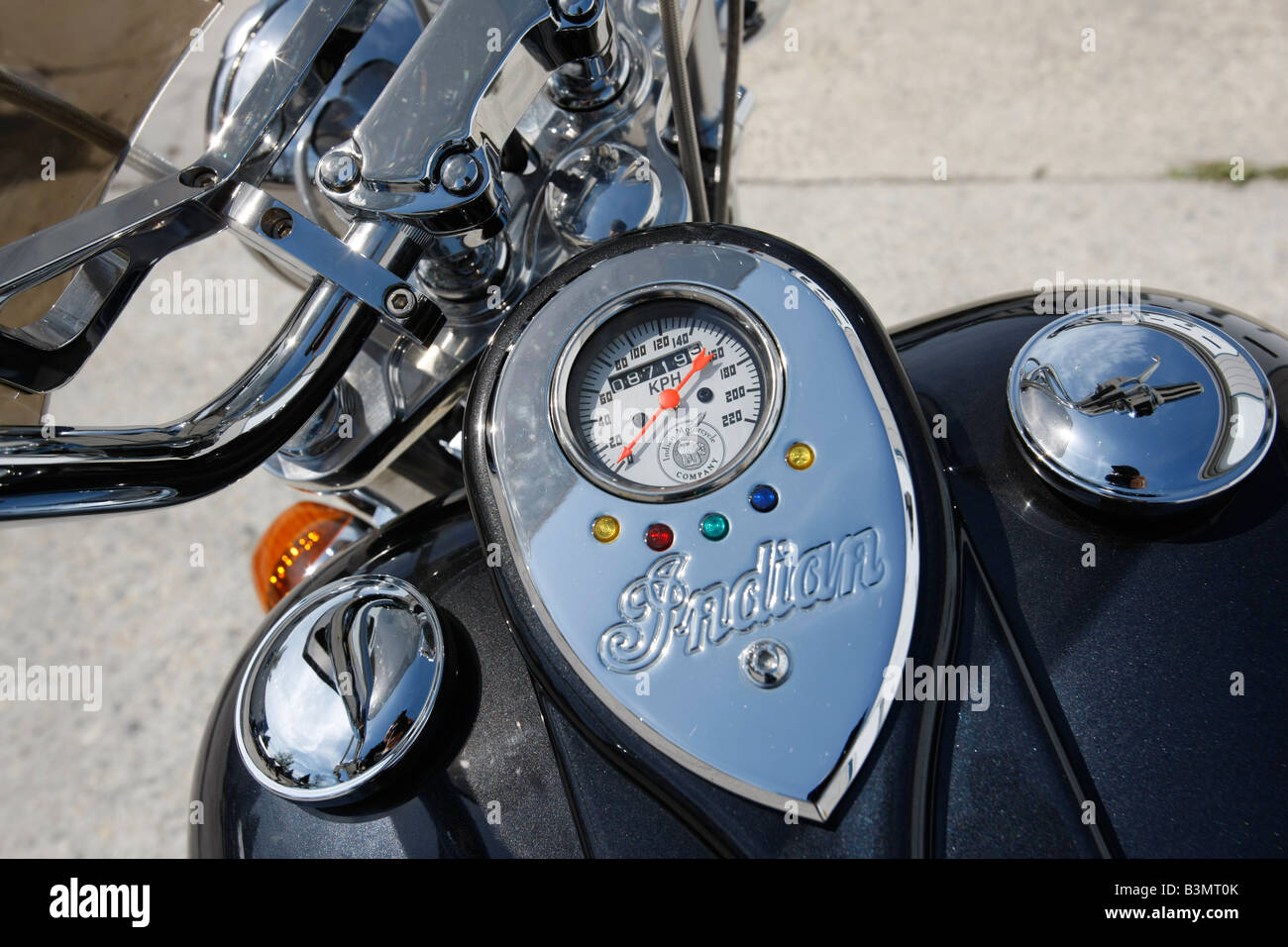 Indian motorcycle chopper motor bike Stock Photo - Alamy