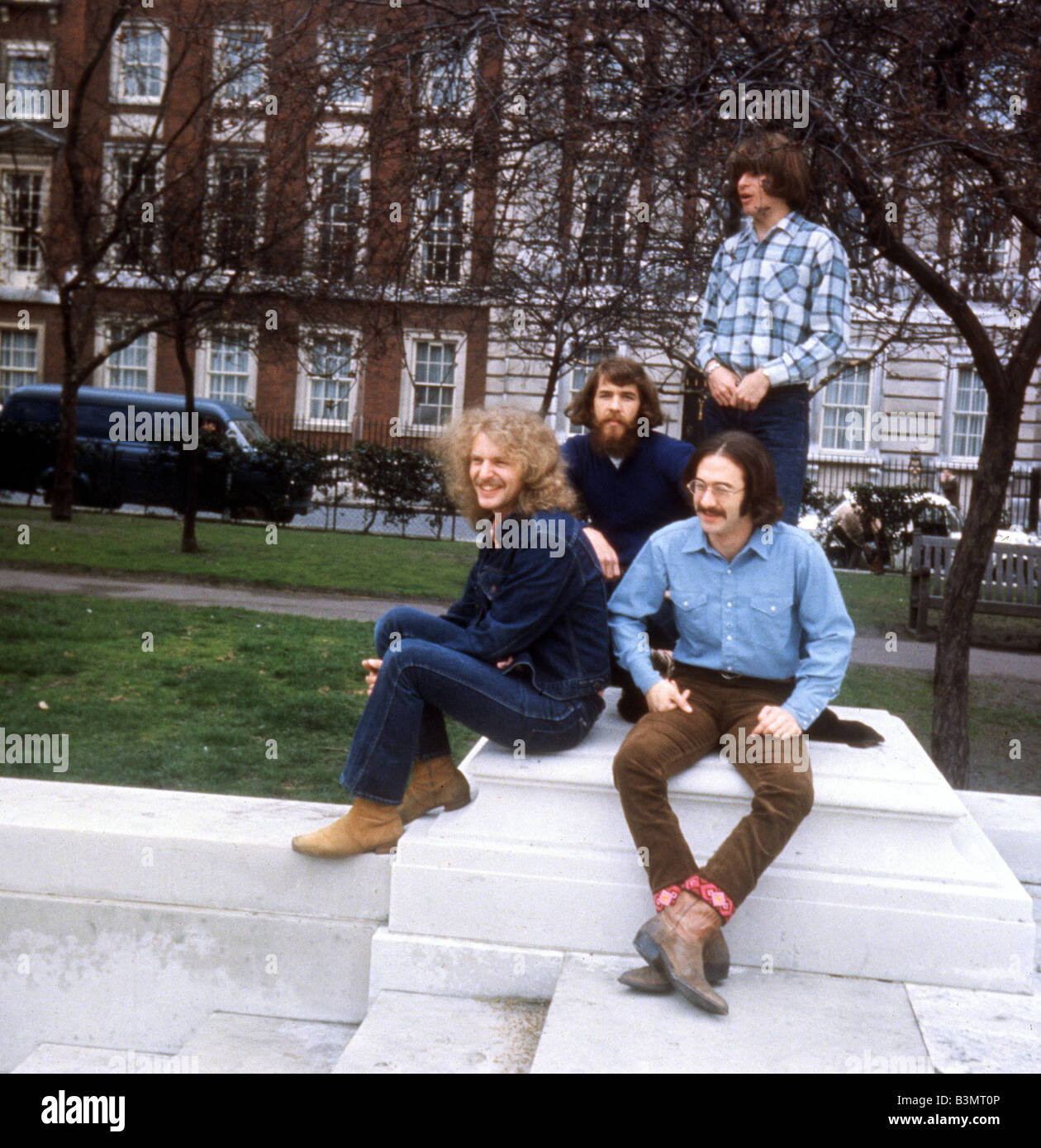 CREEDENCE CLEARWATER REVIVAL US pop group in Grosvenor Square,London ...