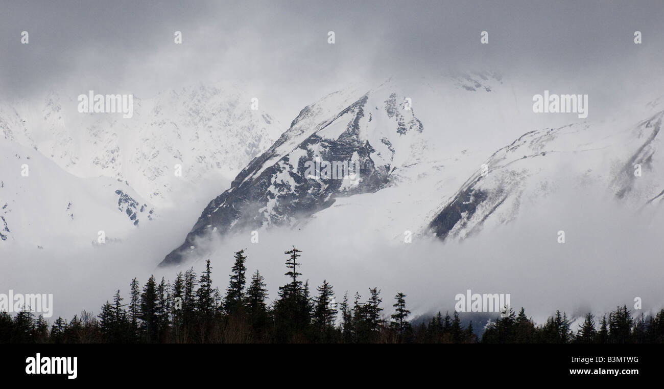 View of the Chilkat Mountains outside Haines Alaska Stock Photo - Alamy