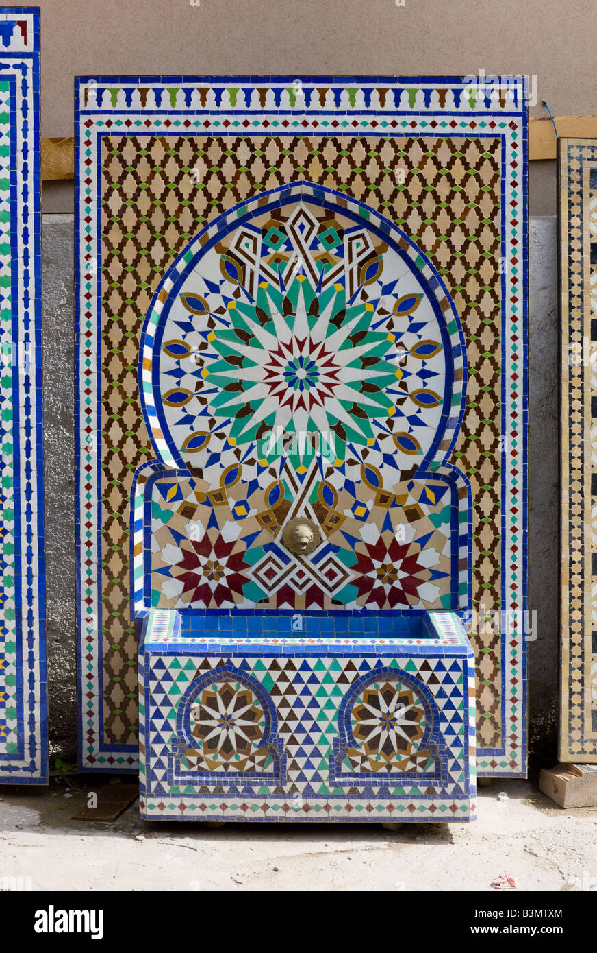 Factory traditional mosaics in Morocco Stock Photo - Alamy