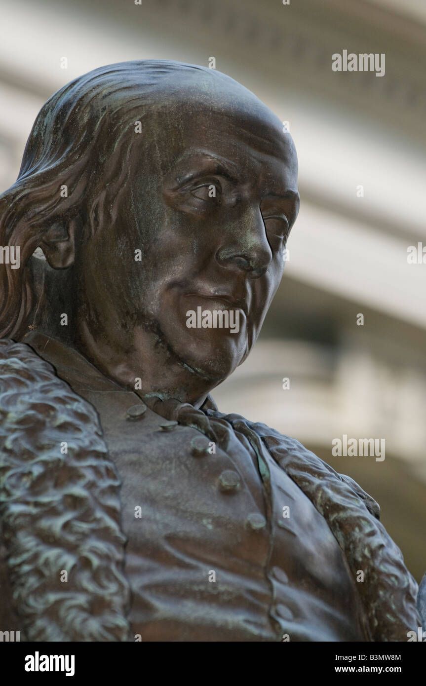 Benjamin franklin statue boston hi-res stock photography and images - Alamy
