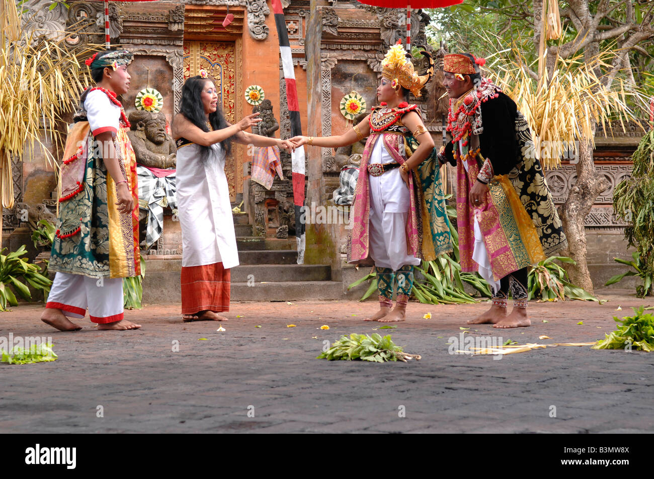 barong dancers, barong dance , batubulan , island of bali , indonesia ...