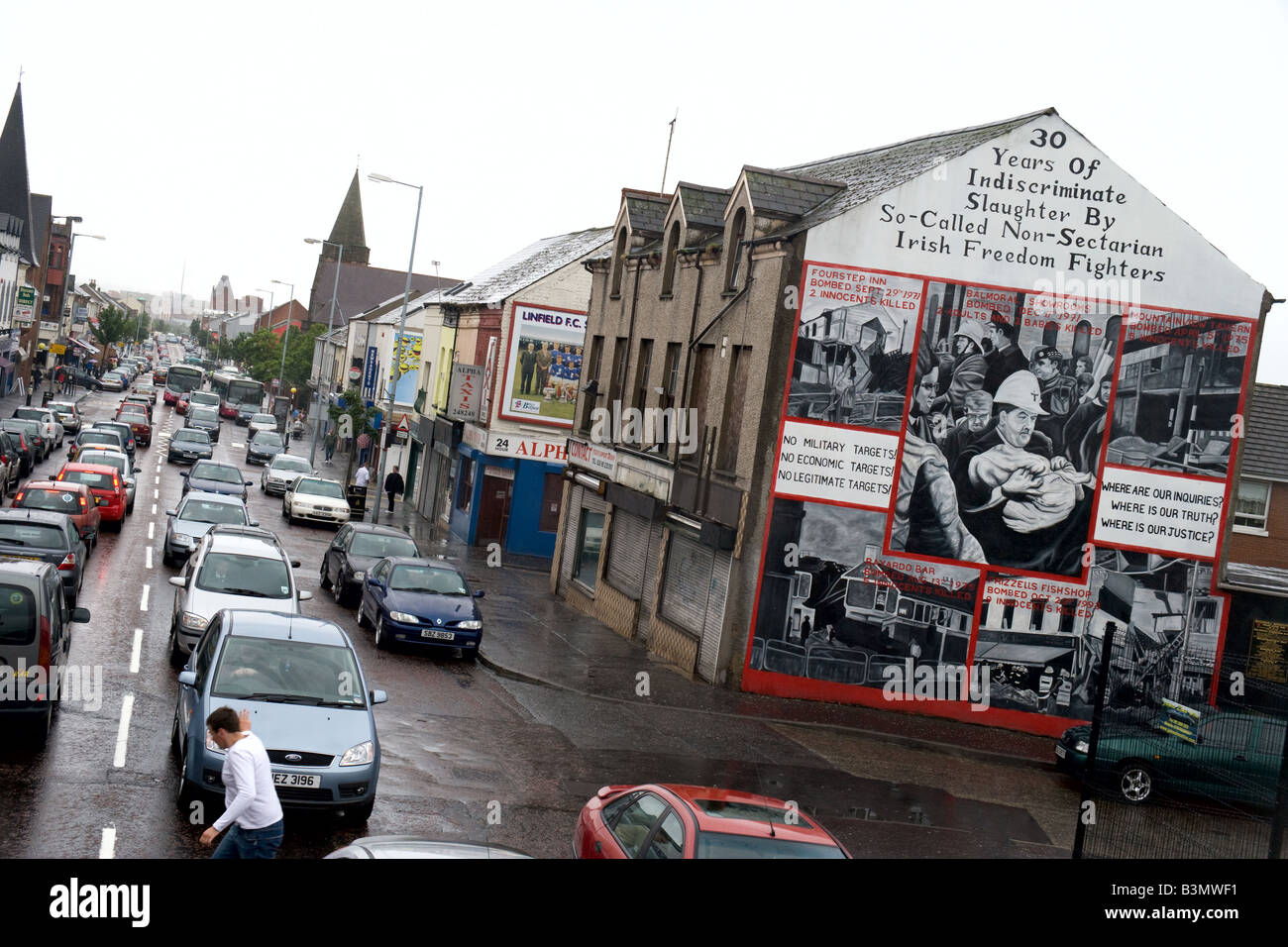 Shankill Road mural Stock Photo - Alamy