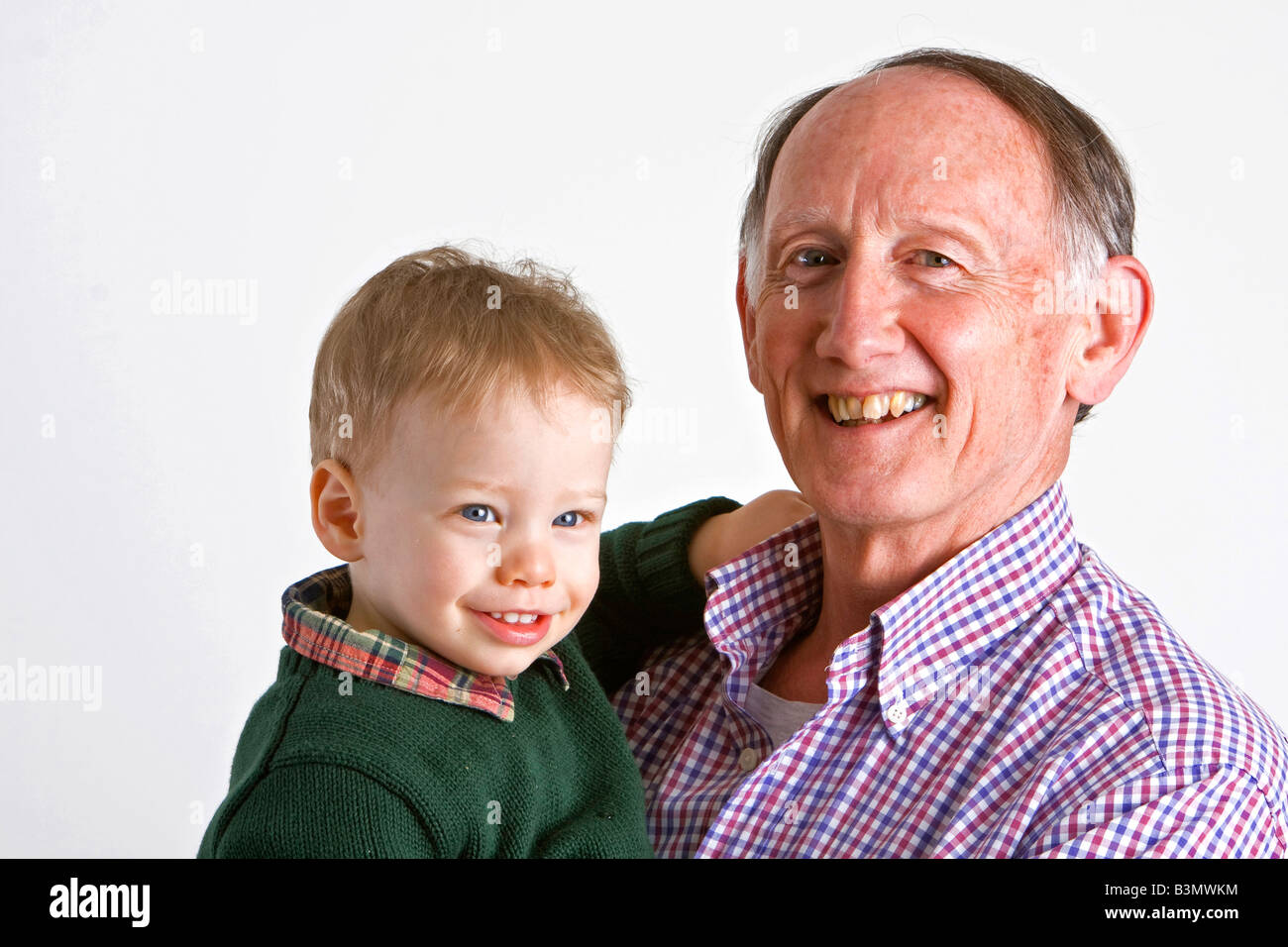 Proud grandfather with grandson Stock Photo - Alamy