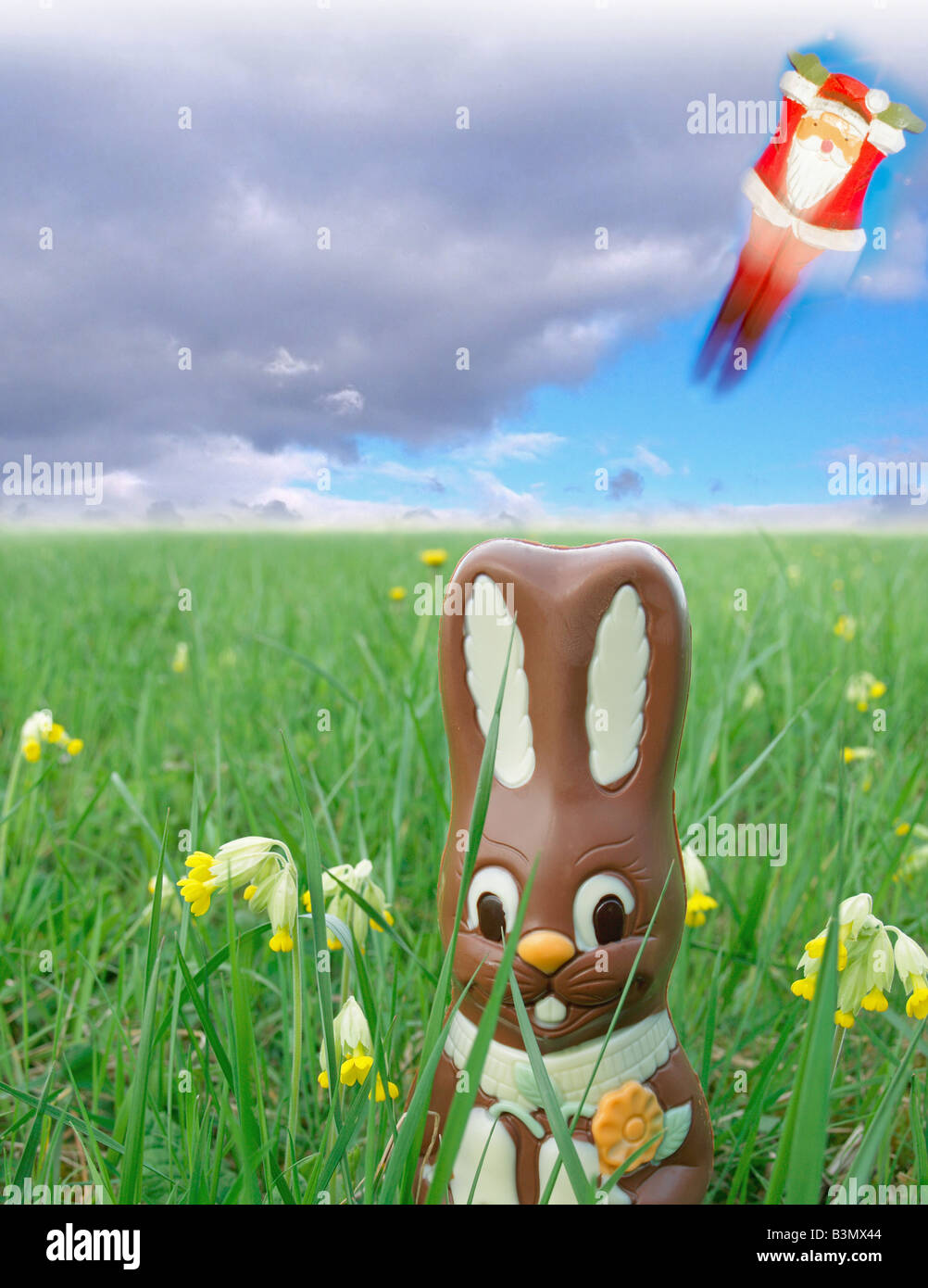 Santa Claus Easter Bunny High Resolution Stock Photography and Images ...