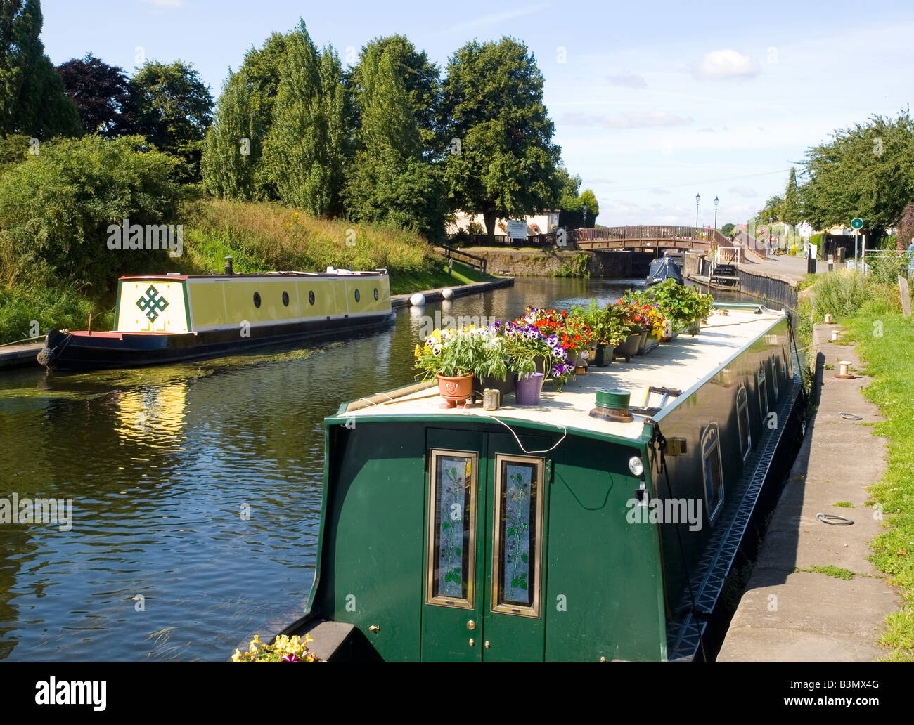 Canal boats at Beeston Marina, Nottingham Nottinghamshire England UK ...