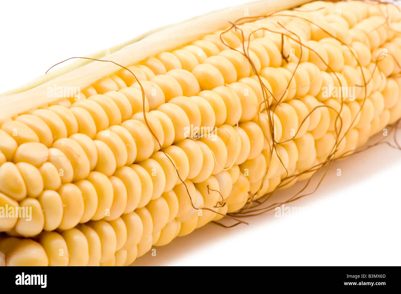 object on white food corn in cob Stock Photo - Alamy