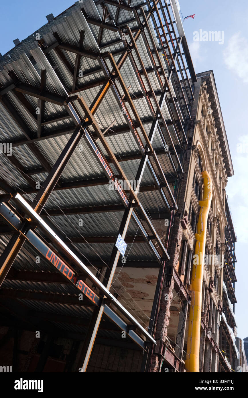 Building under construction in a city s downtown area Stock Photo - Alamy