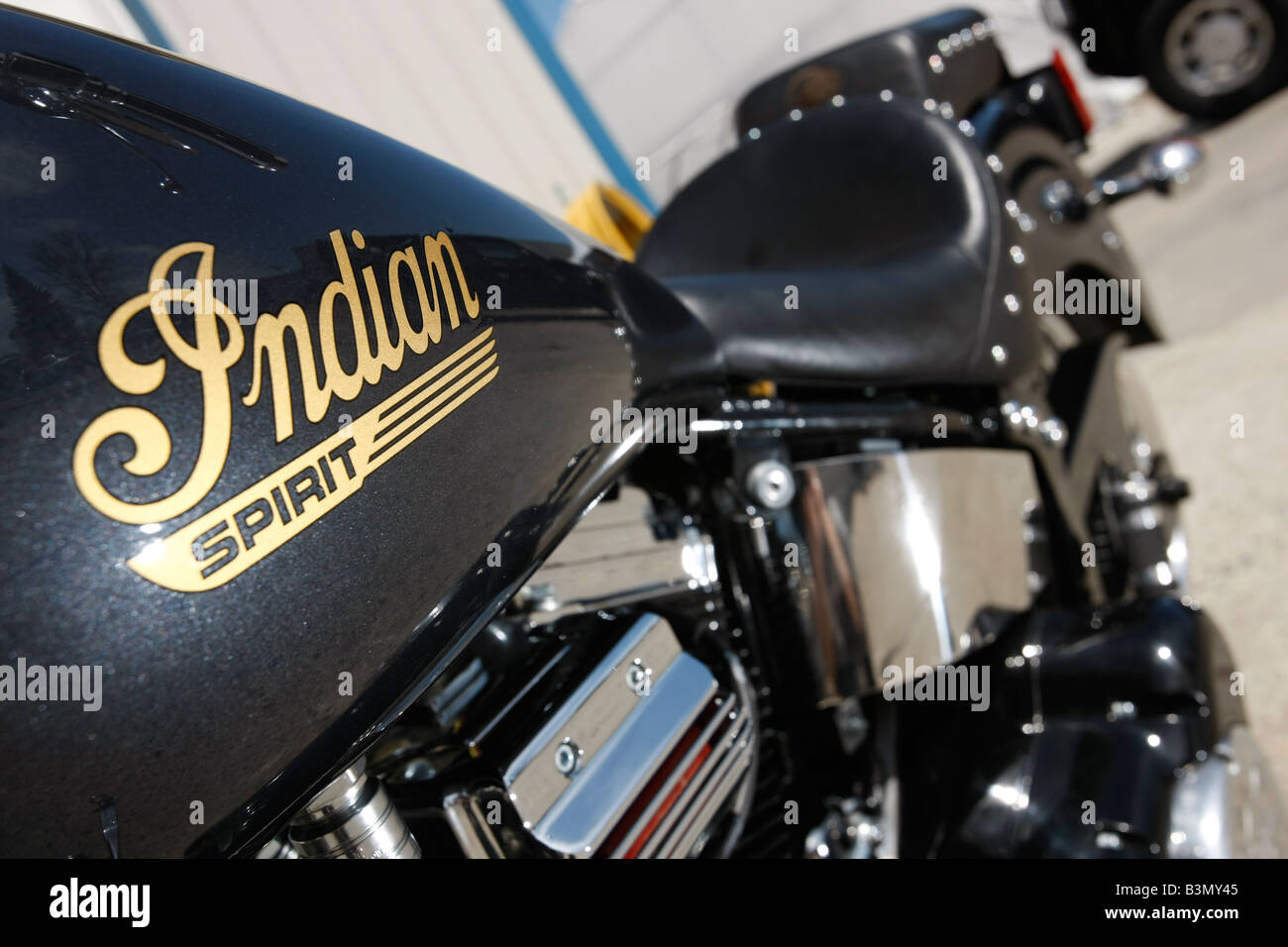 Indian motorcycle chopper motor bike Stock Photo - Alamy