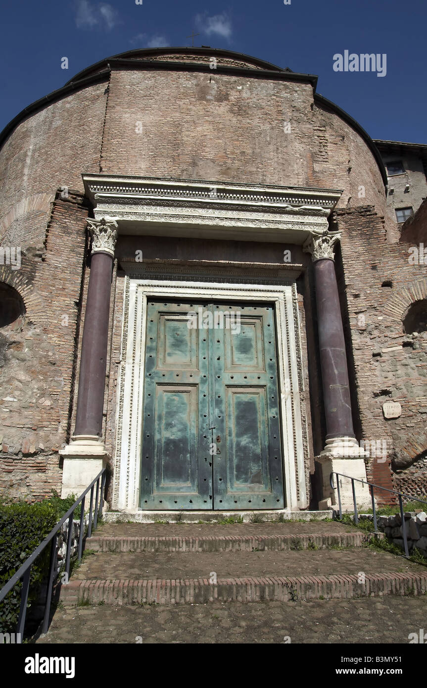 Temple of Romulo Stock Photo - Alamy