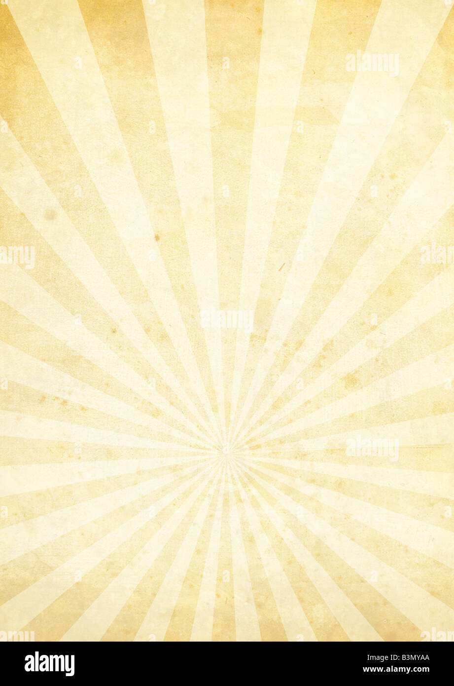 Cream and yellow radiating background with a weathered look Stock Photo ...
