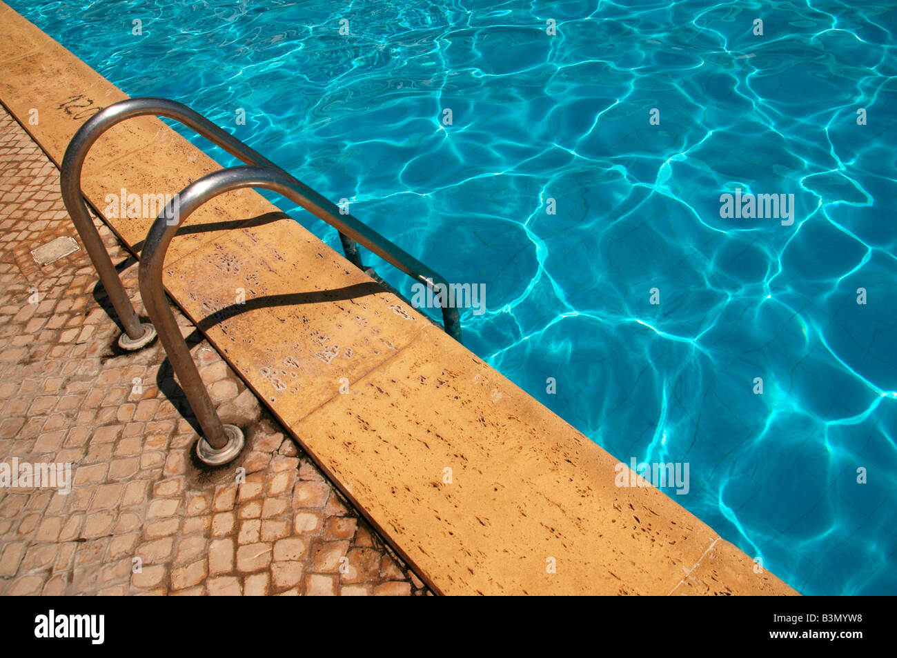 Steps into pool hi-res stock photography and images - Alamy
