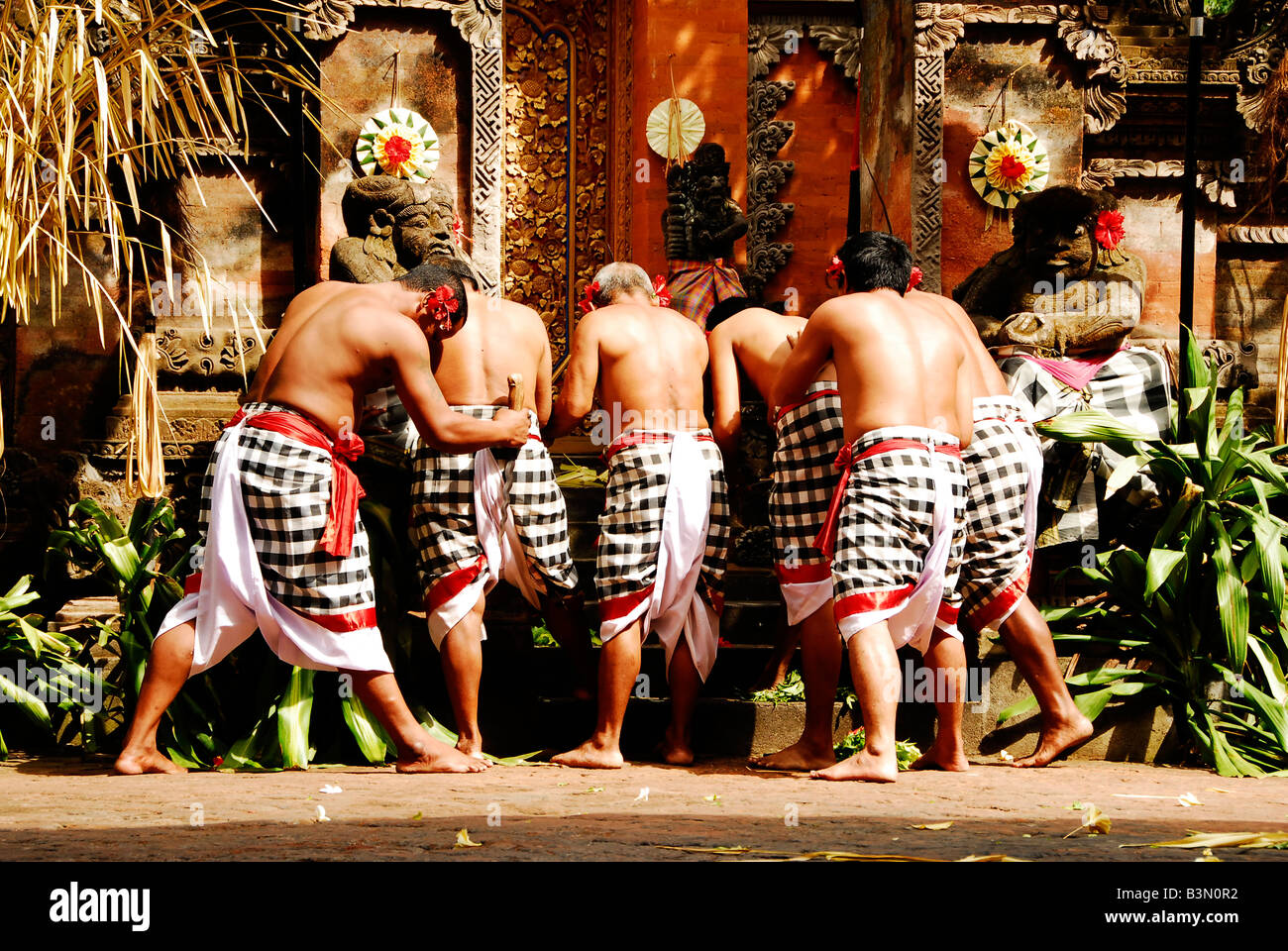 barong dancers, barong dance , batubulan , island of bali , indonesia ...