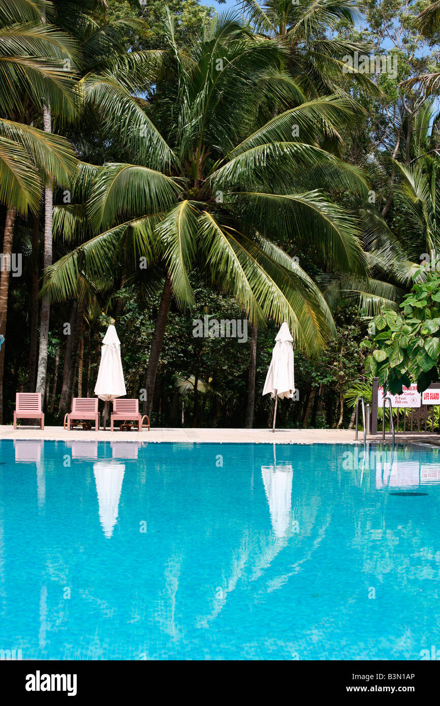 swimming pool in a resort at Poovar,Kerala,india Stock Photo - Alamy