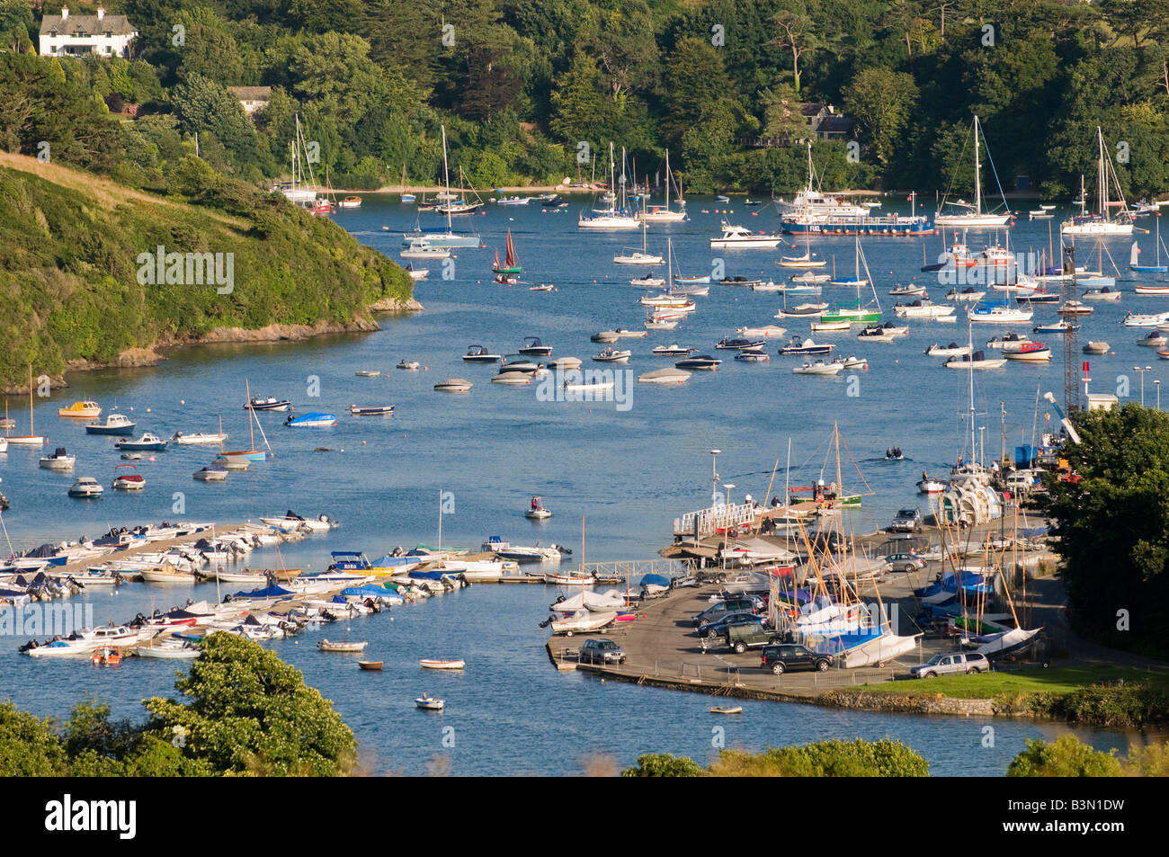view of the kingsbridge estuary salcombe devon england uk Stock Photo ...