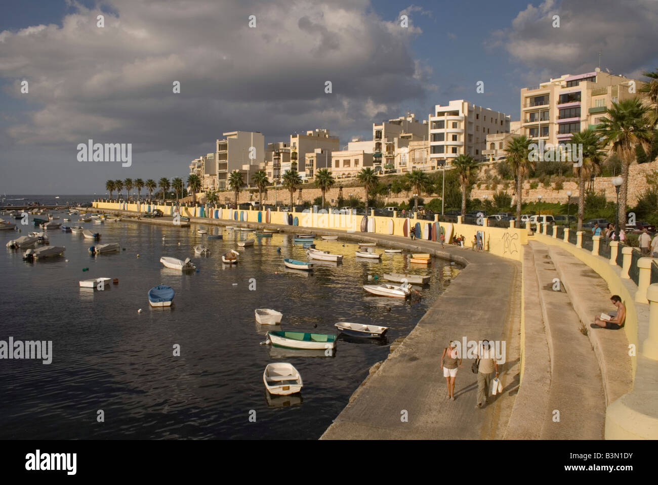 Bugibba malta seafront hi-res stock photography and images - Alamy