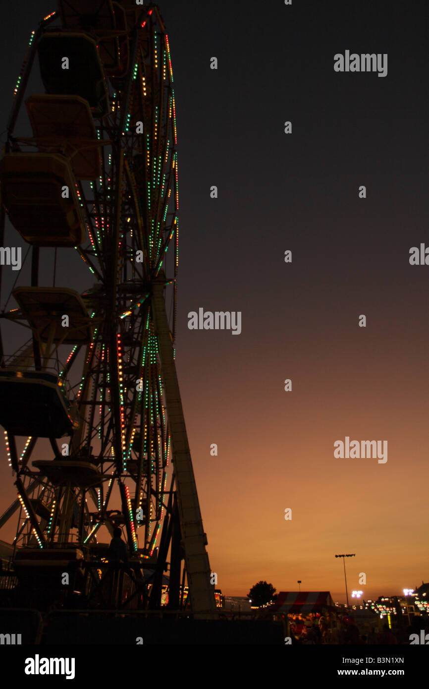 Ferris wheel and sunset sky Stock Photo - Alamy
