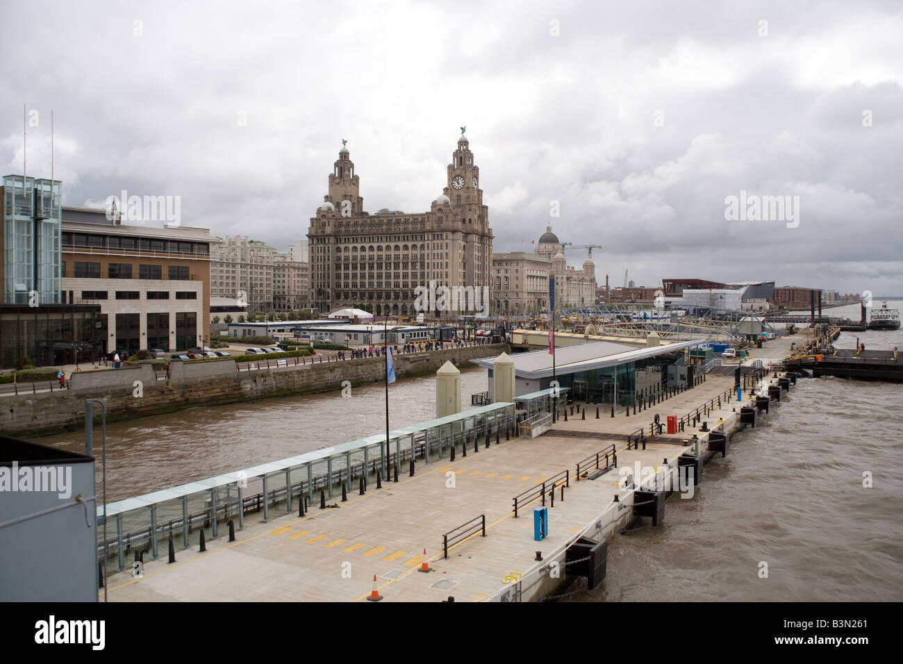 Liver Building from the Royal Fleet Auxiliary landing ship Lyme Bay ...