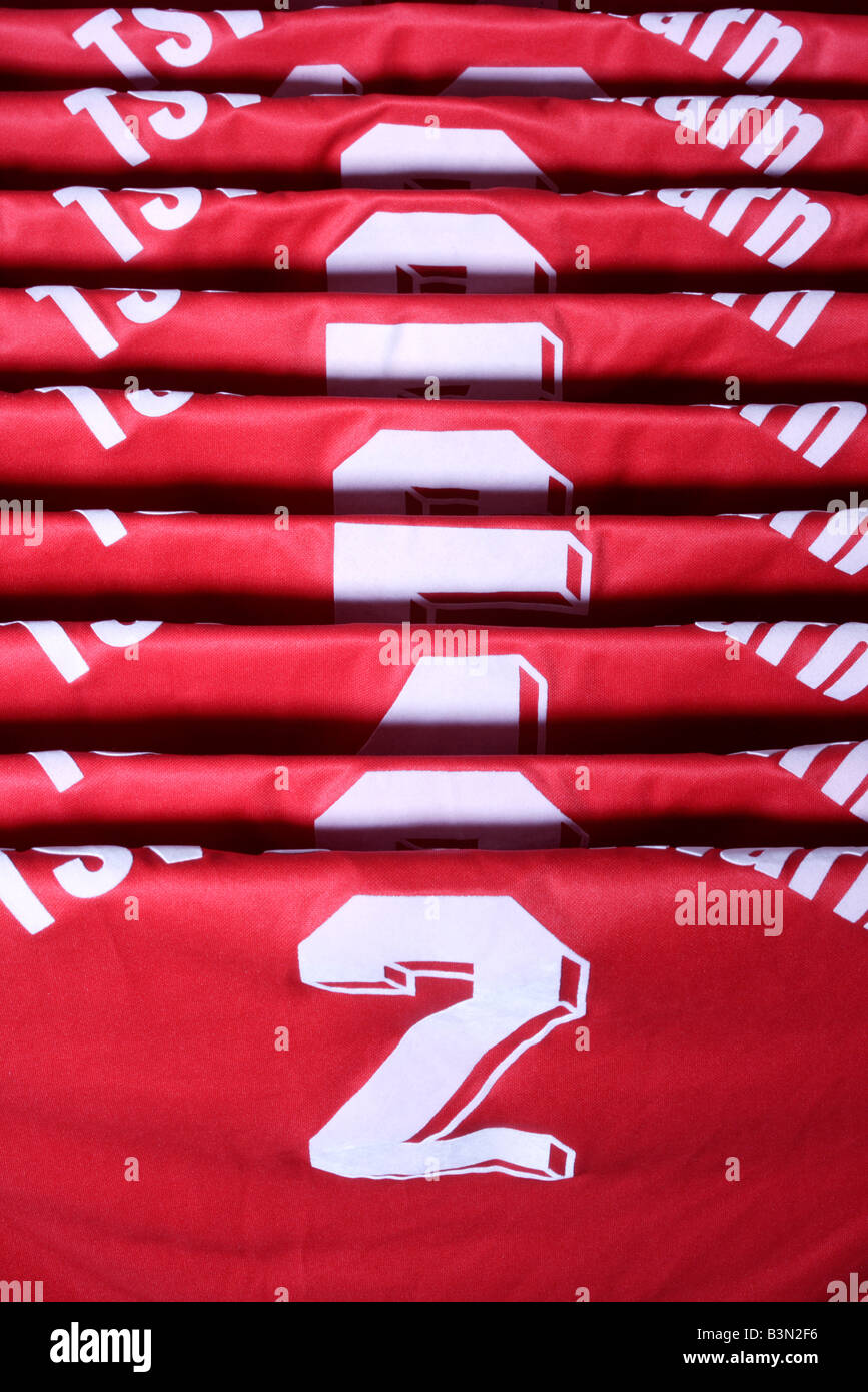 Football shirt numbers hi-res stock photography and images - Alamy