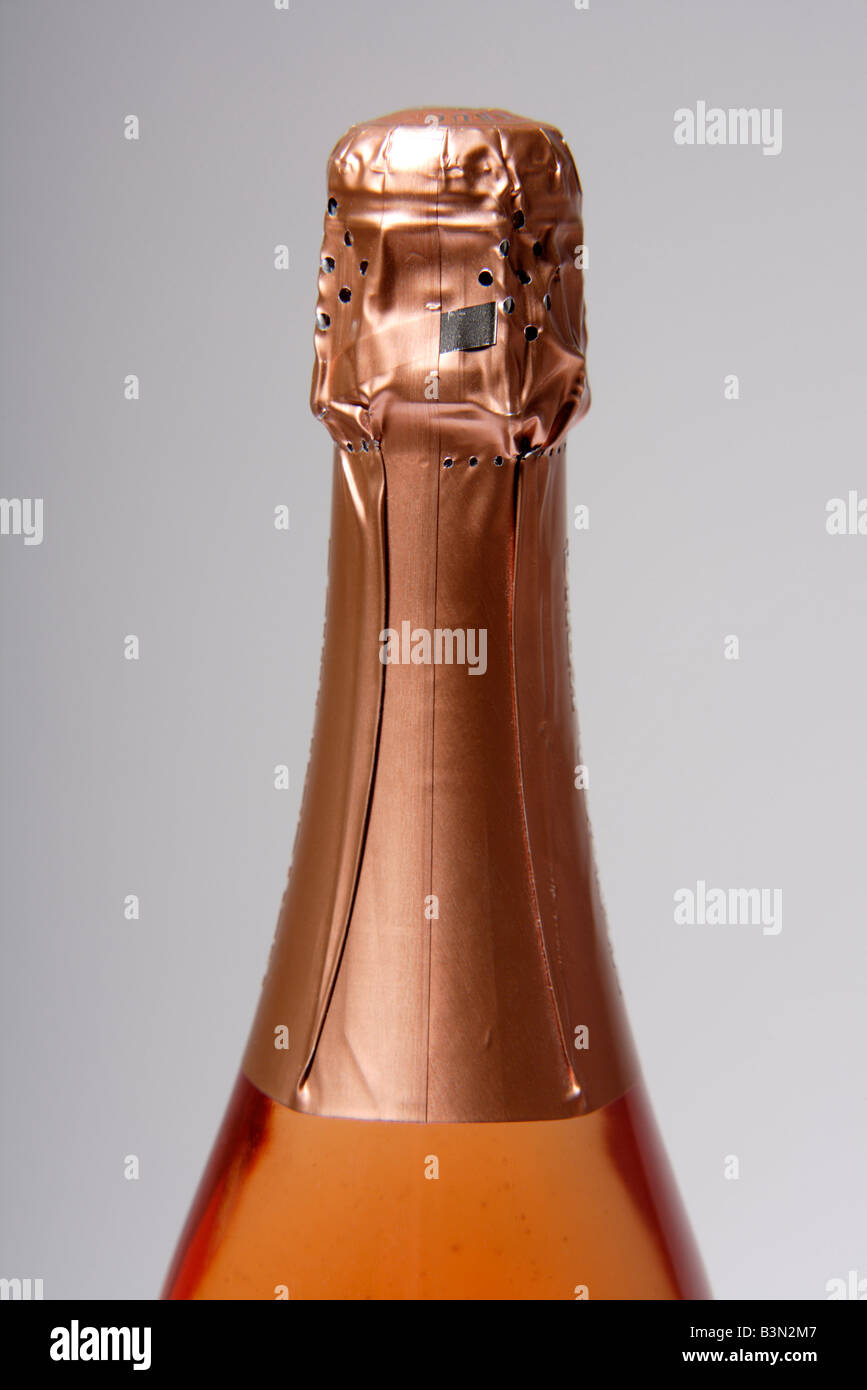 Champagne bottle, close-up Stock Photo - Alamy