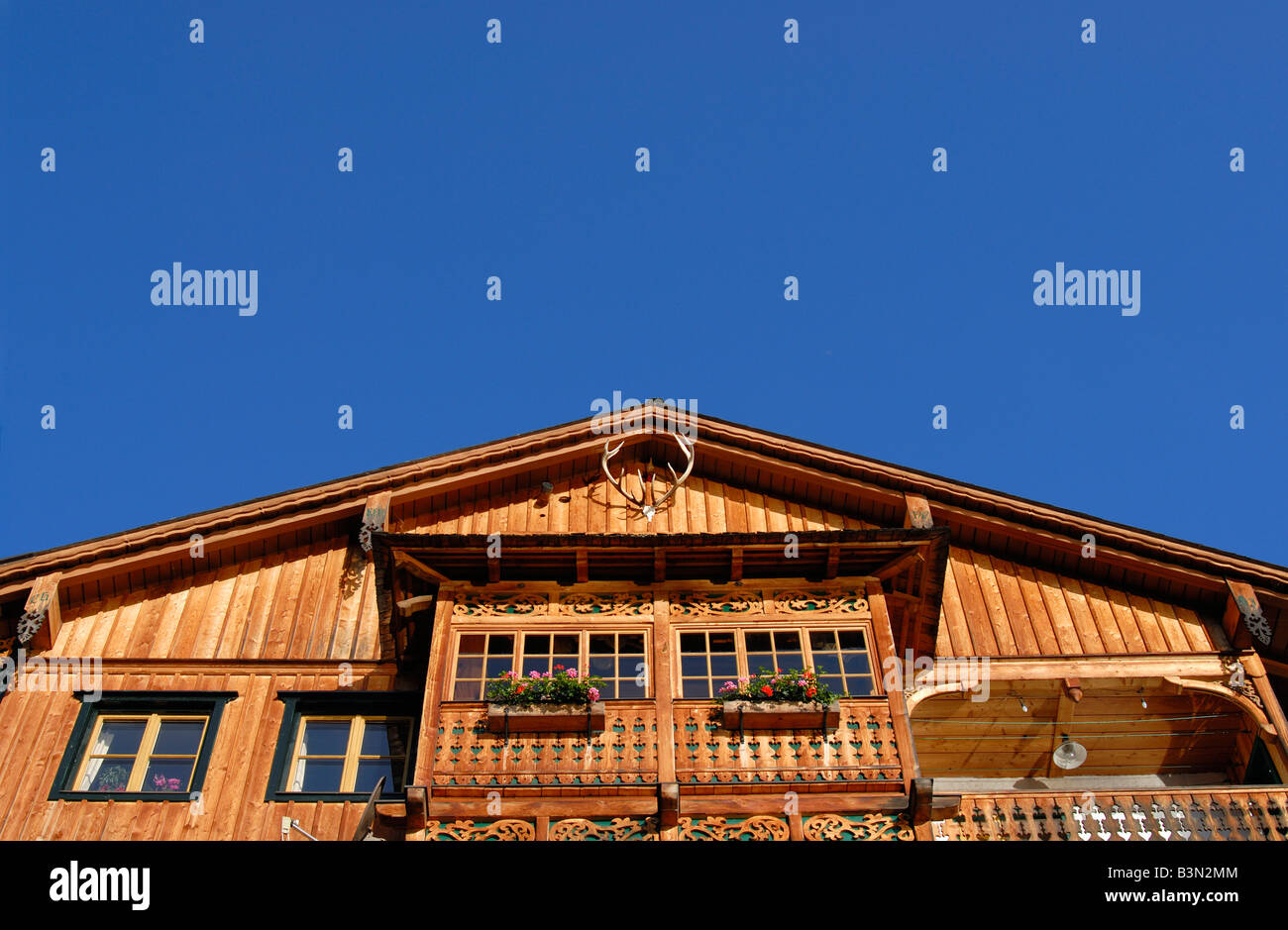 Traditional wooden alpine house hi-res stock photography and images - Alamy