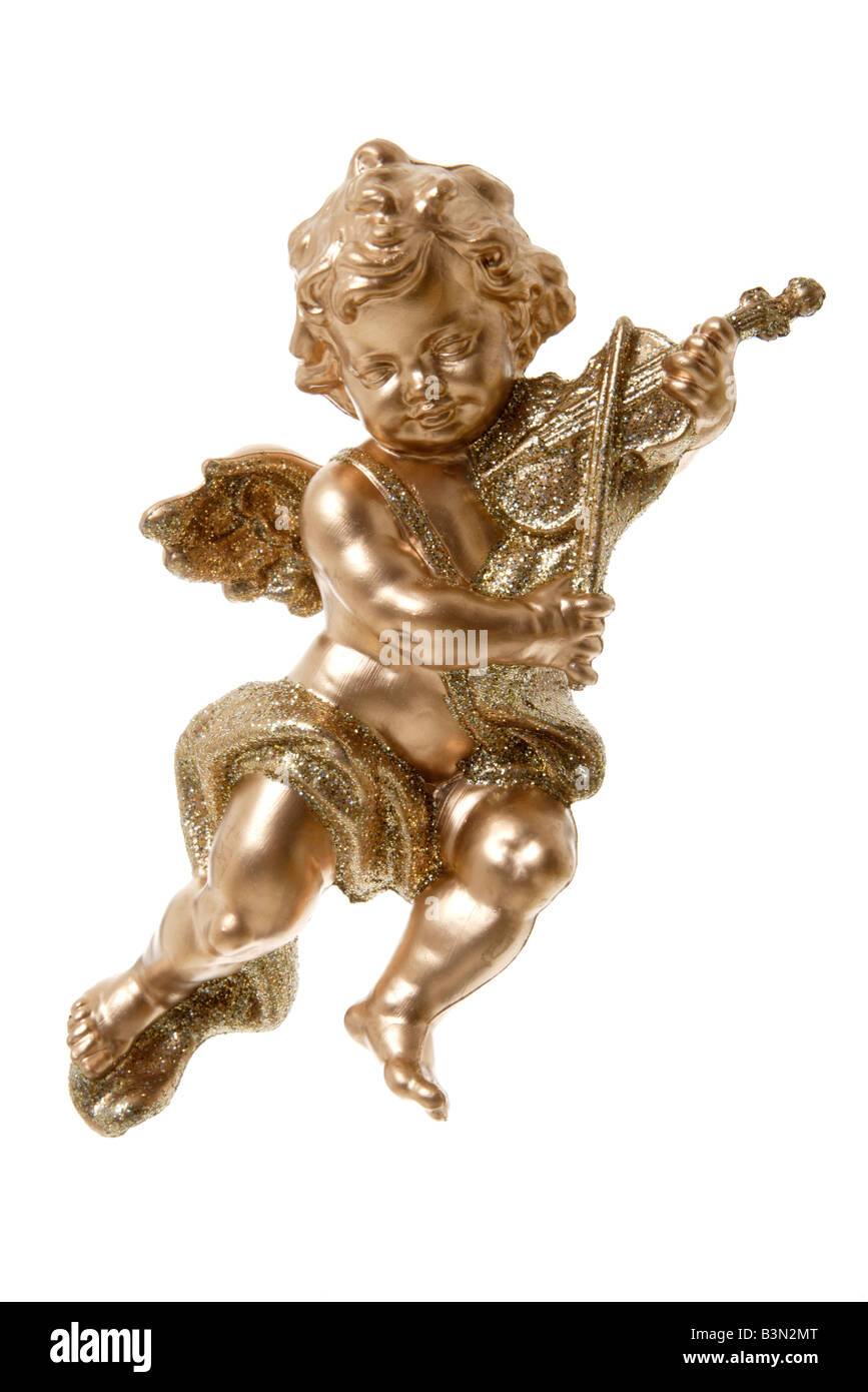 Golden gold angel angels Cut Out Stock Images & Pictures - Alamy