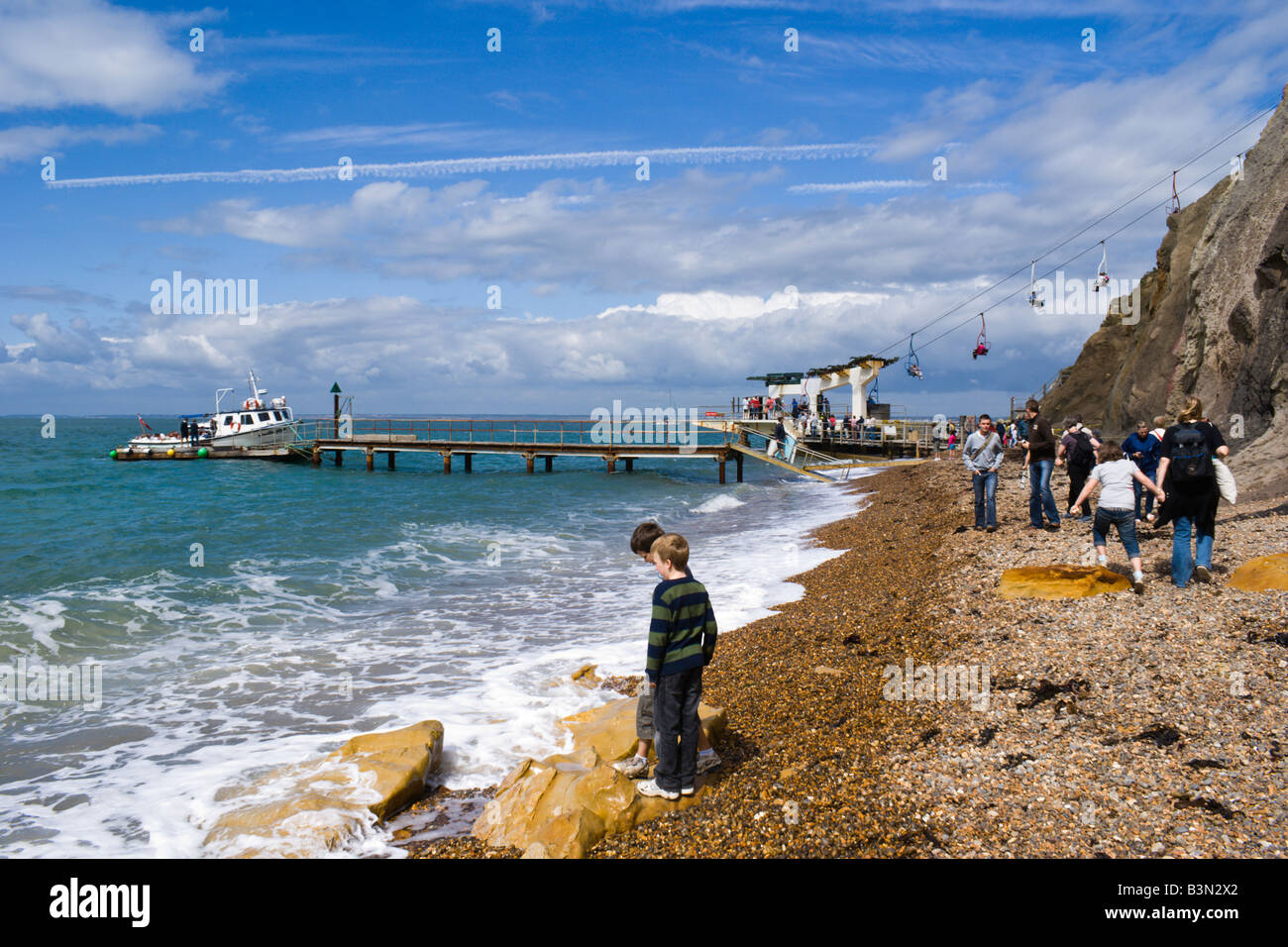 Activity on beach alum bay hi-res stock photography and images - Alamy