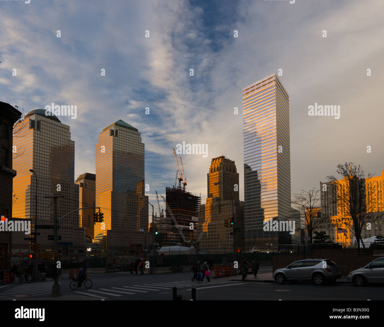 World Trade Center site at sunset Stock Photo - Alamy