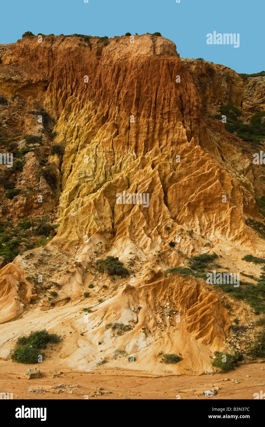 Washed sandstone cliffs, Tonel Beach Stock Photo - Alamy