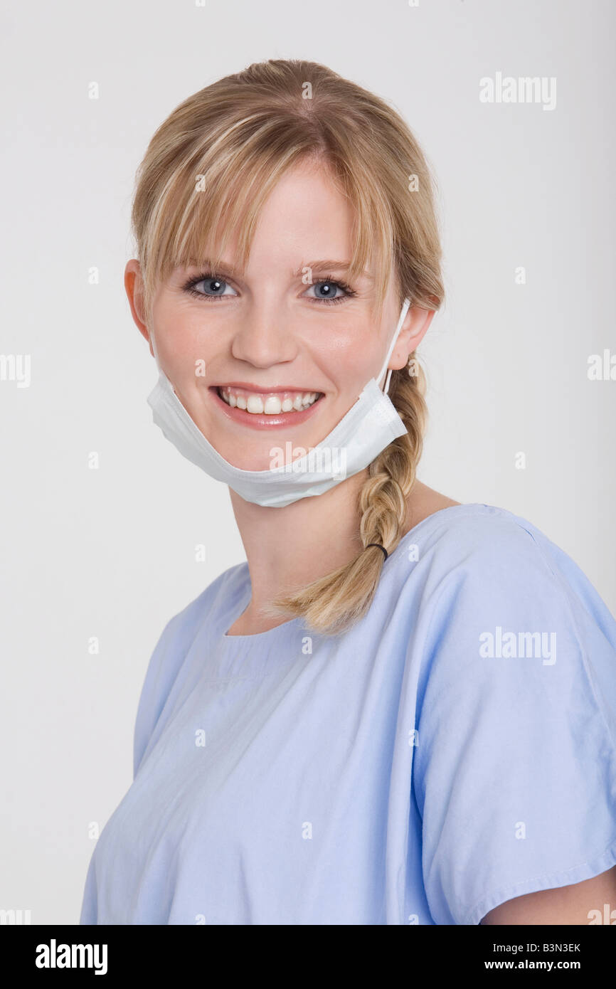 Female persons wearing medical masks hi-res stock photography and ...