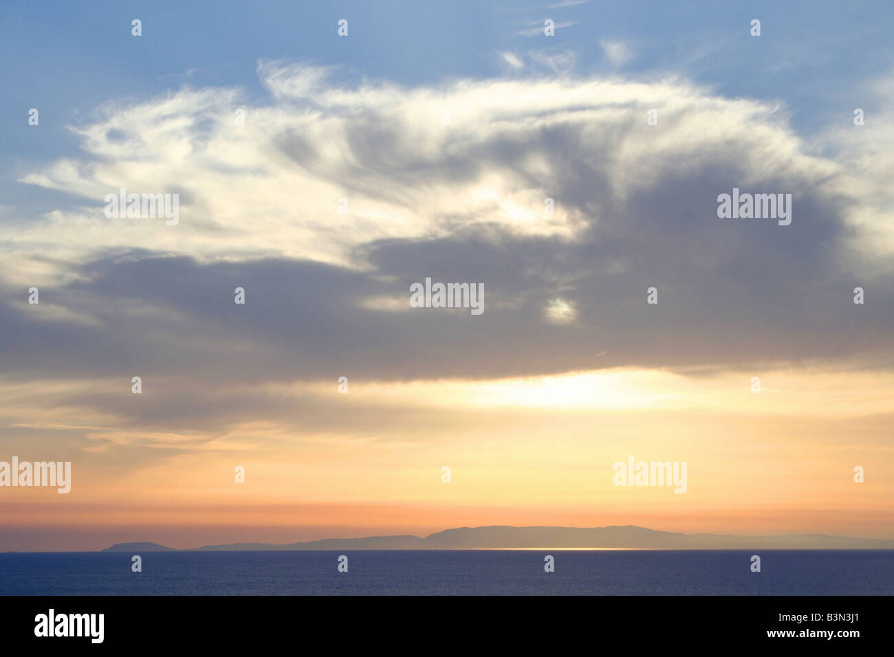 Greece - sunset Stock Photo - Alamy
