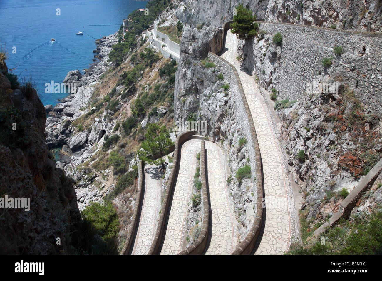 Via Krupp on island of Capri Stock Photo - Alamy