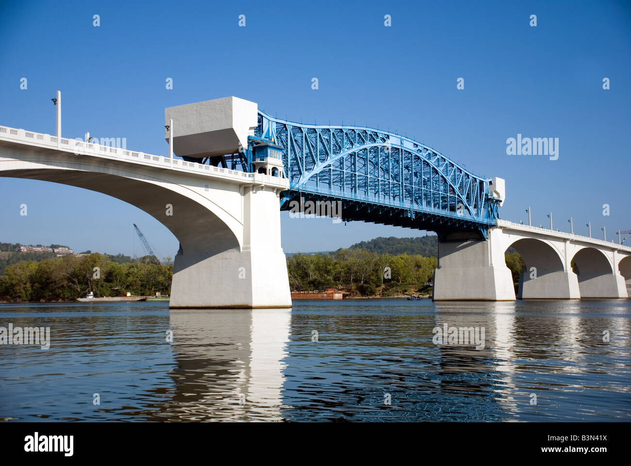The Market Street Bridge, Chattanooga, Tennessee Stock Photo - Alamy