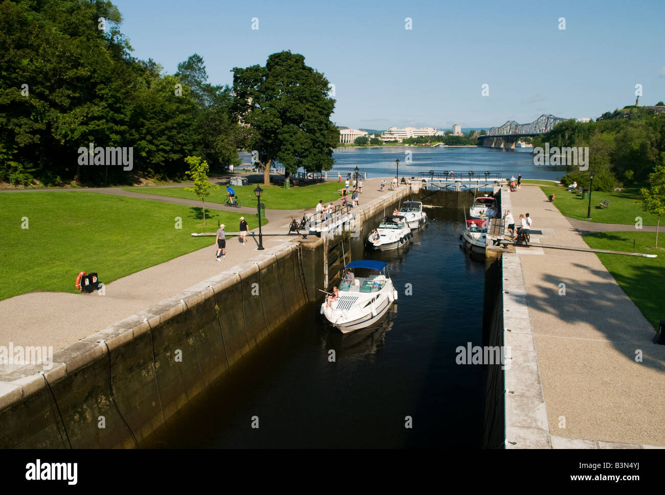 "The eight Ottawa locks link the Rideau Canal with the Ottawa River ...