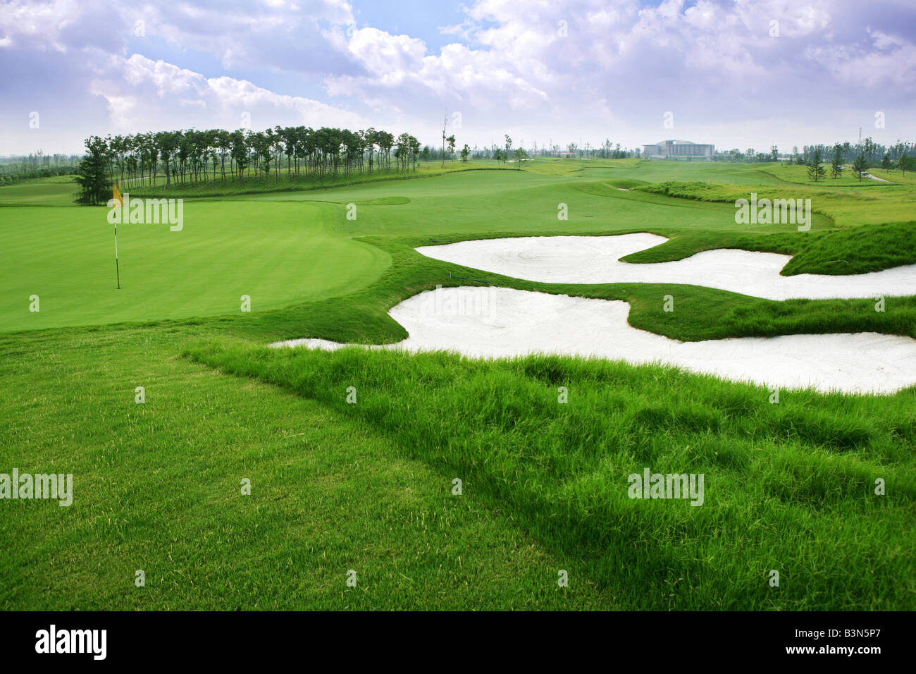 Golf Course View Stock Photo - Alamy