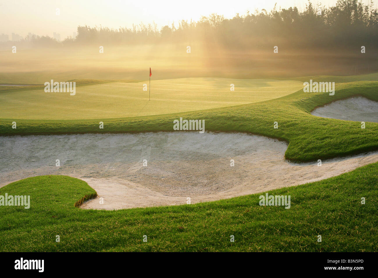 Golf Course View Stock Photo - Alamy