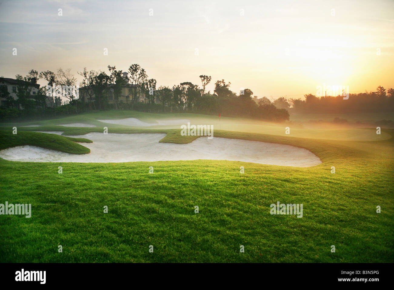 Golf Course View Stock Photo - Alamy