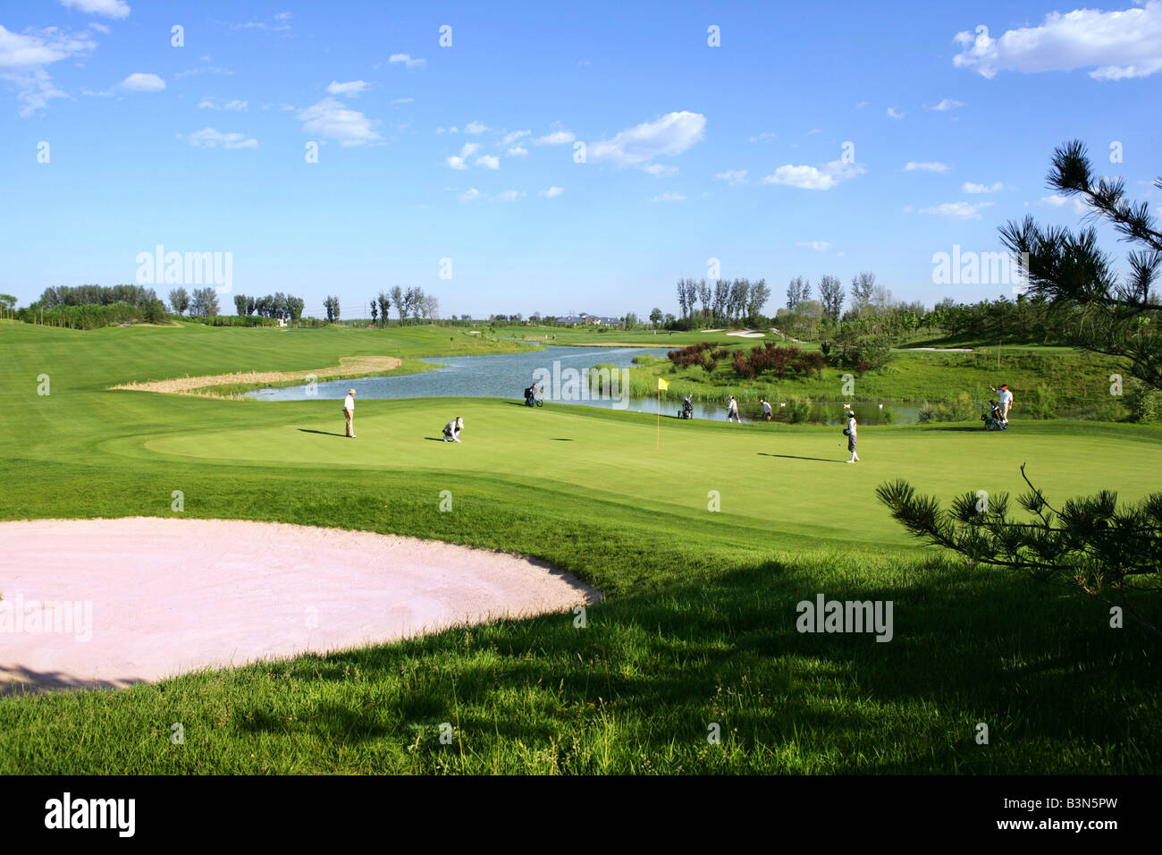 Golf Course View Stock Photo - Alamy
