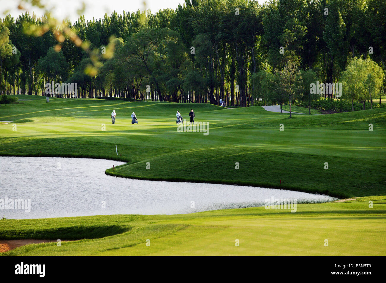 Golf Course View Stock Photo - Alamy