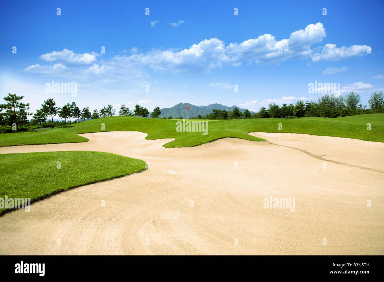 Golf Course View Stock Photo - Alamy