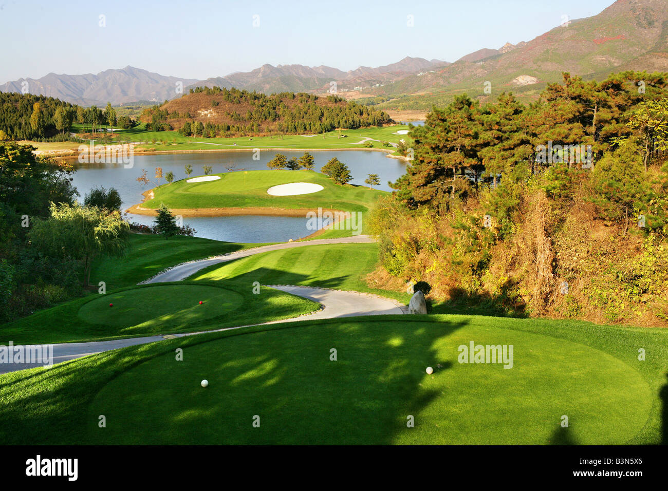Golf Course View Stock Photo - Alamy