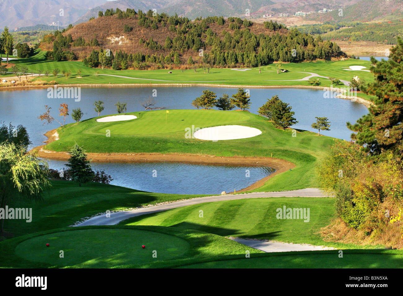 Golf Course View Stock Photo - Alamy