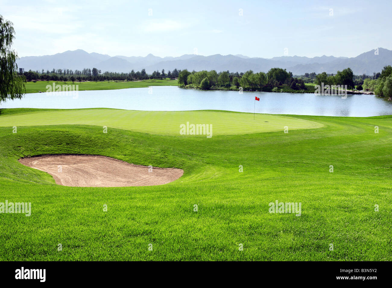 Golf Course View Stock Photo - Alamy